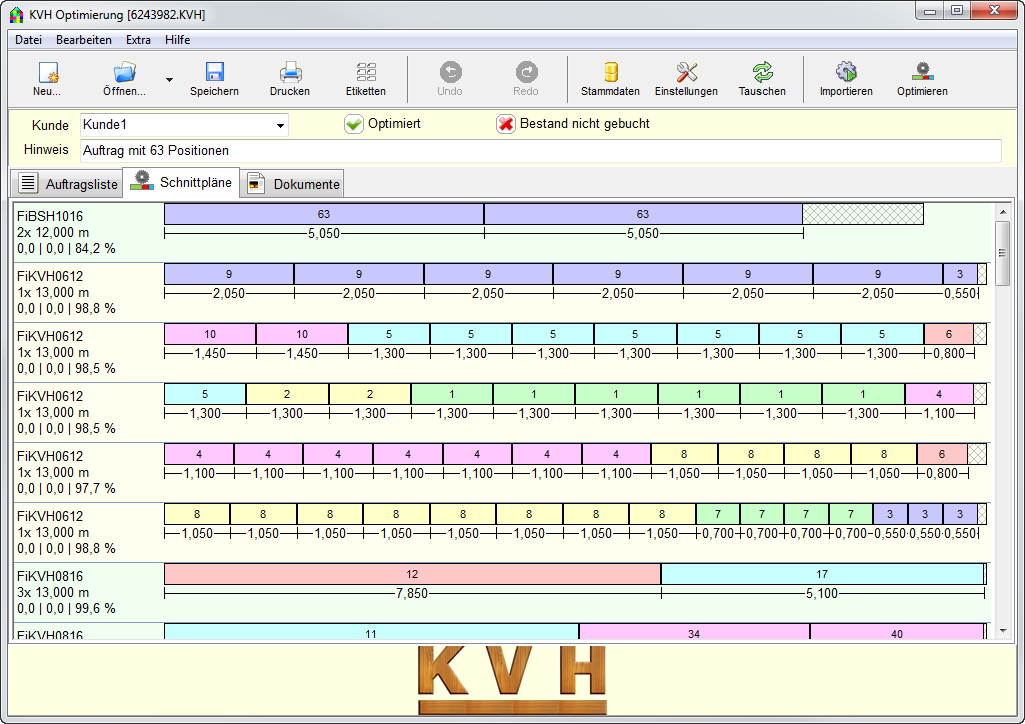 verschnittoptimierung kvh zuschnittoptimierung kvh zuschnittsoftware kvh